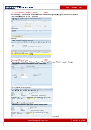 SAP CONTROLLING | PDF