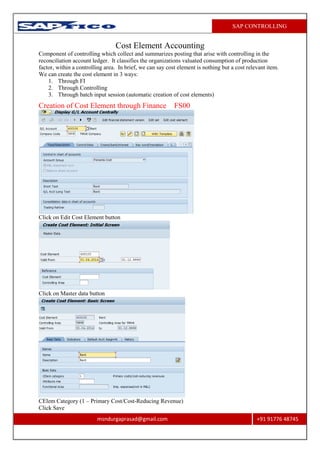 SAP CONTROLLING | PDF