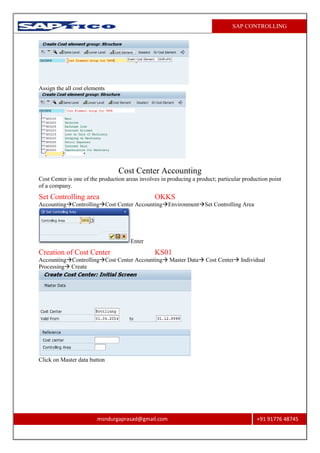 SAP CONTROLLING | PDF