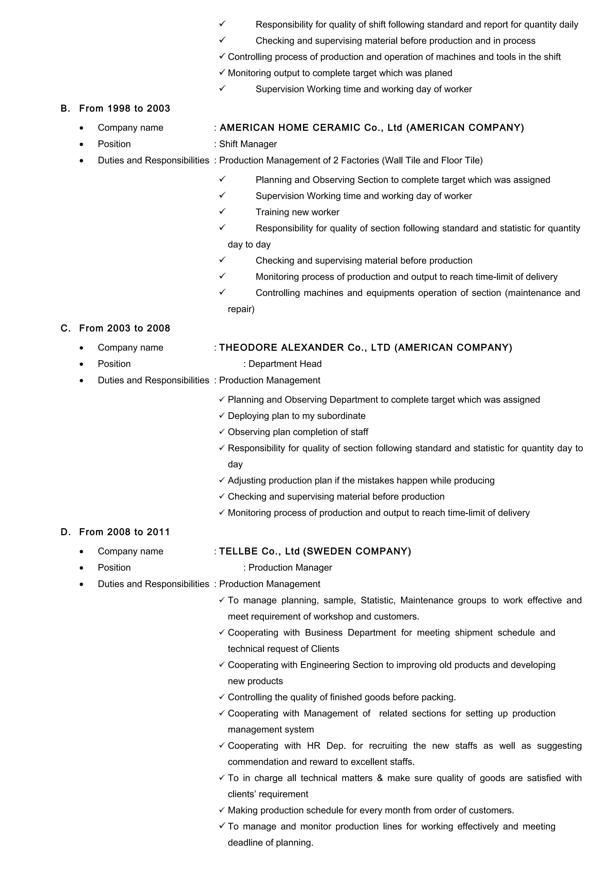 CURRICULUM VITAE(update With Picture) | DOC
