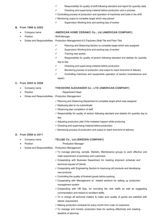 CURRICULUM VITAE(update With Picture) | DOC