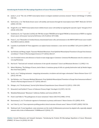 Introducing the Prodotis M1-Macrophage Hypothesis of Cancer Metastasis (PMMH) | PDF