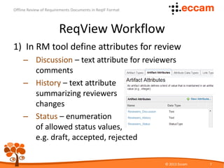 Offline Review of Requirements Documents in ReqIF Format | PDF