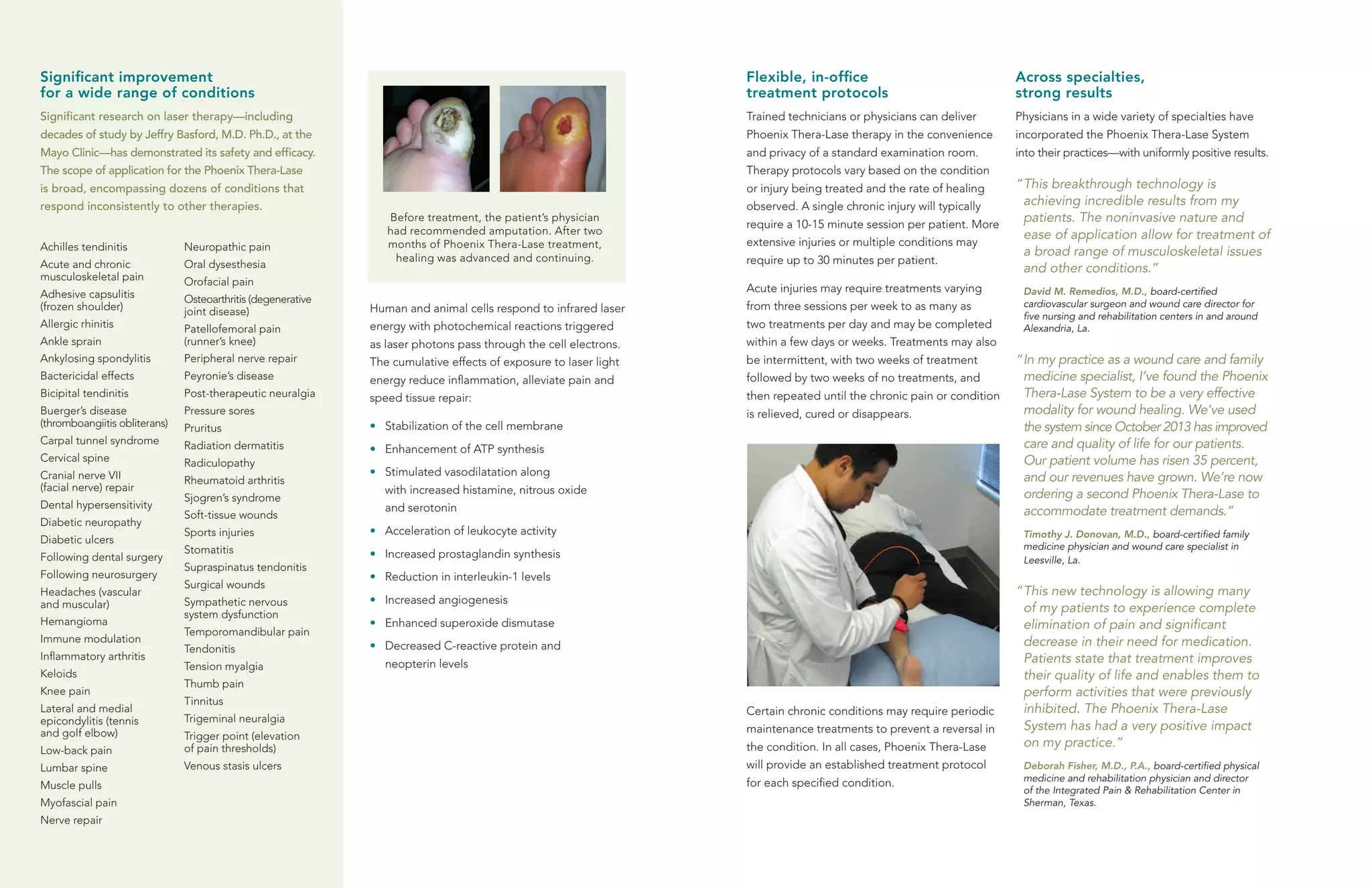 Phoenix Thera-Lase Clinic Handout | PDF