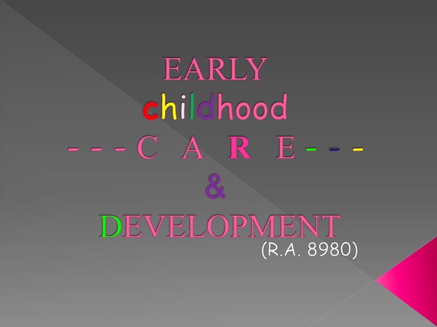 Excerpt Early Childhood Care & Development (ECCD) | PPTX | Daycare and ...