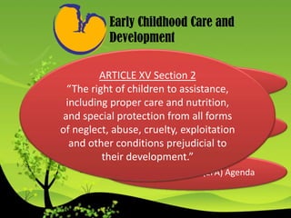 Early Childhood Care and Development (ECCD) | PPTX