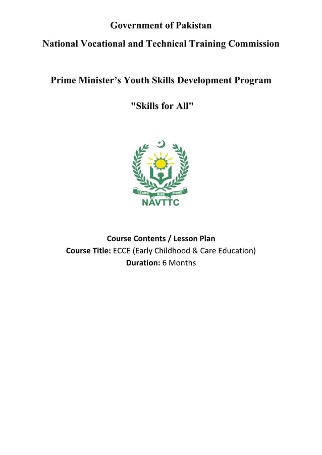 ECCE daily lesson plans for early years docx | DOCX | Educational ...