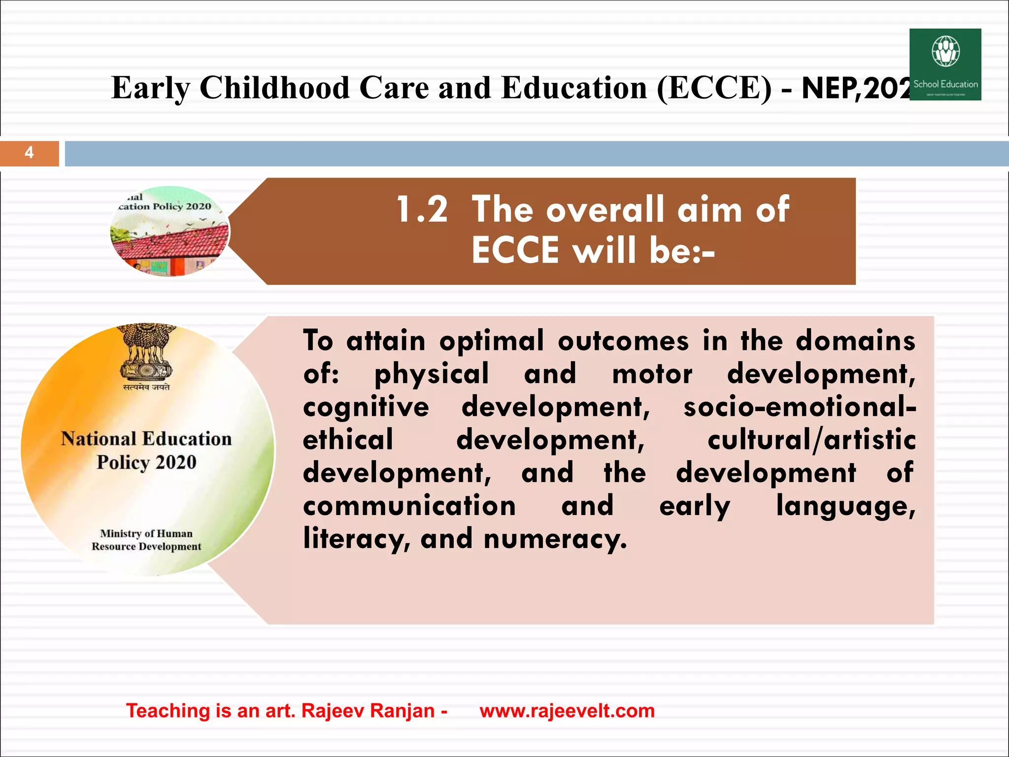 Ecce literacy and numeracy- national educational policy-2020 | PDF