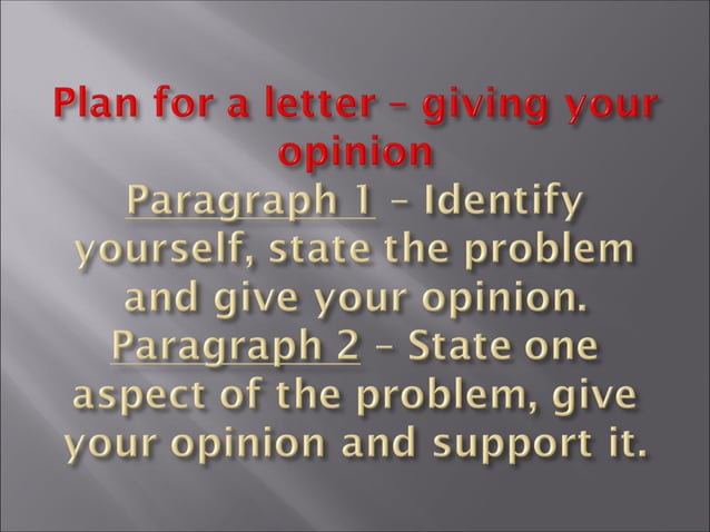 Ecce Writing A Letter To The Editor | PPT