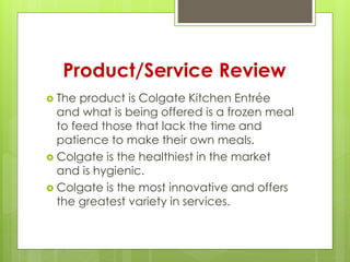 Colgate Palmolive Kitchen Entrée mkt SLIDE PLAN | PPTX | Grocery ...