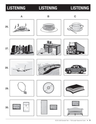 Ecce 2009 sample_test | PDF