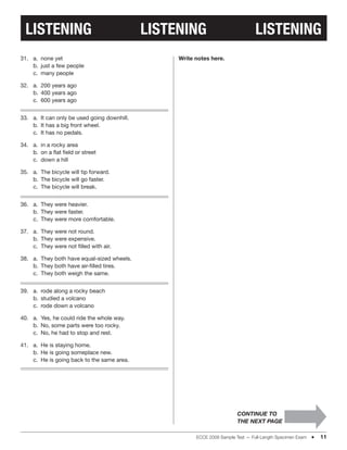 Ecce 2009 sample_test | PDF