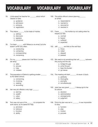 Ecce 2009 sample_test | PDF
