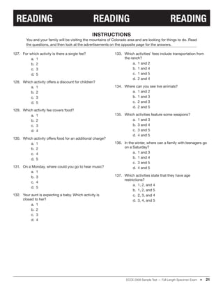 Ecce 2009 sample_test | PDF