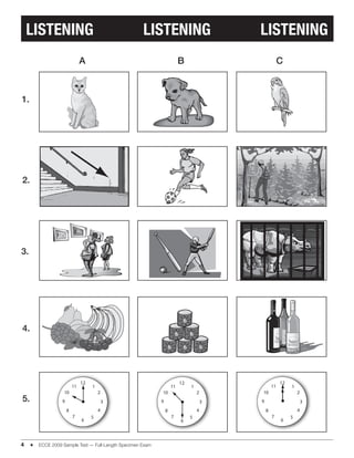 Ecce 2009 sample_test | PDF