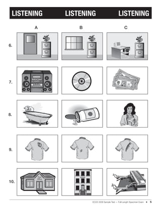 Ecce 2009 sample_test | PDF