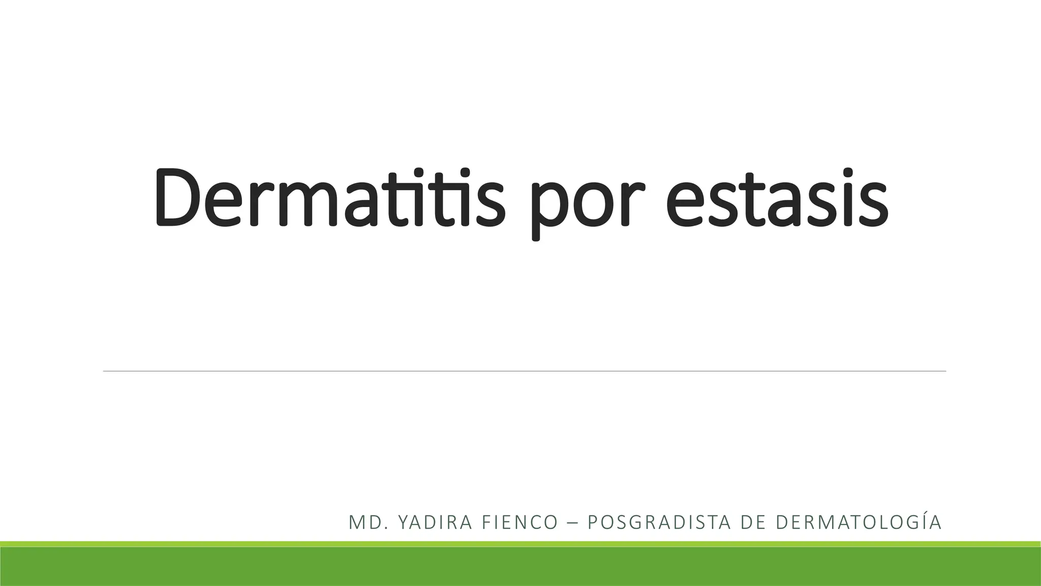 Eccema por estasis - Dermatitis atópica | PPTX
