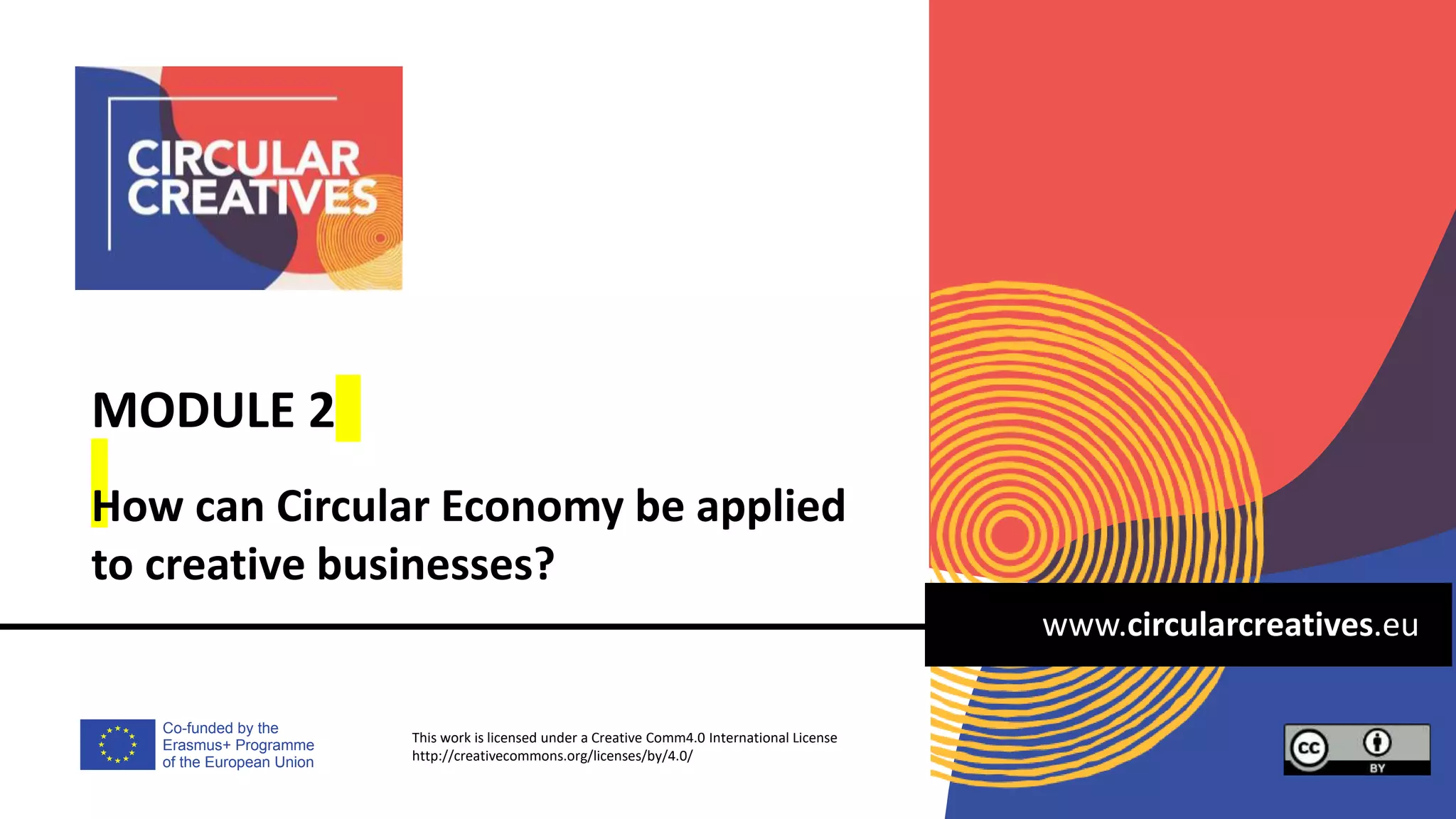 Module 2 How can Circular Economy be applied to creative businesses? | PPT