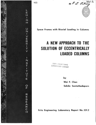 Eccentrically loaded welded group | PDF