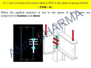 Eccentric connection(Design of Steel Strucuture) | PDF
