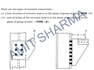 Eccentric connection(Design of Steel Strucuture) | PDF