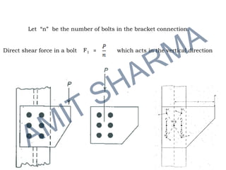 Eccentric connection(Design of Steel Strucuture) | PDF