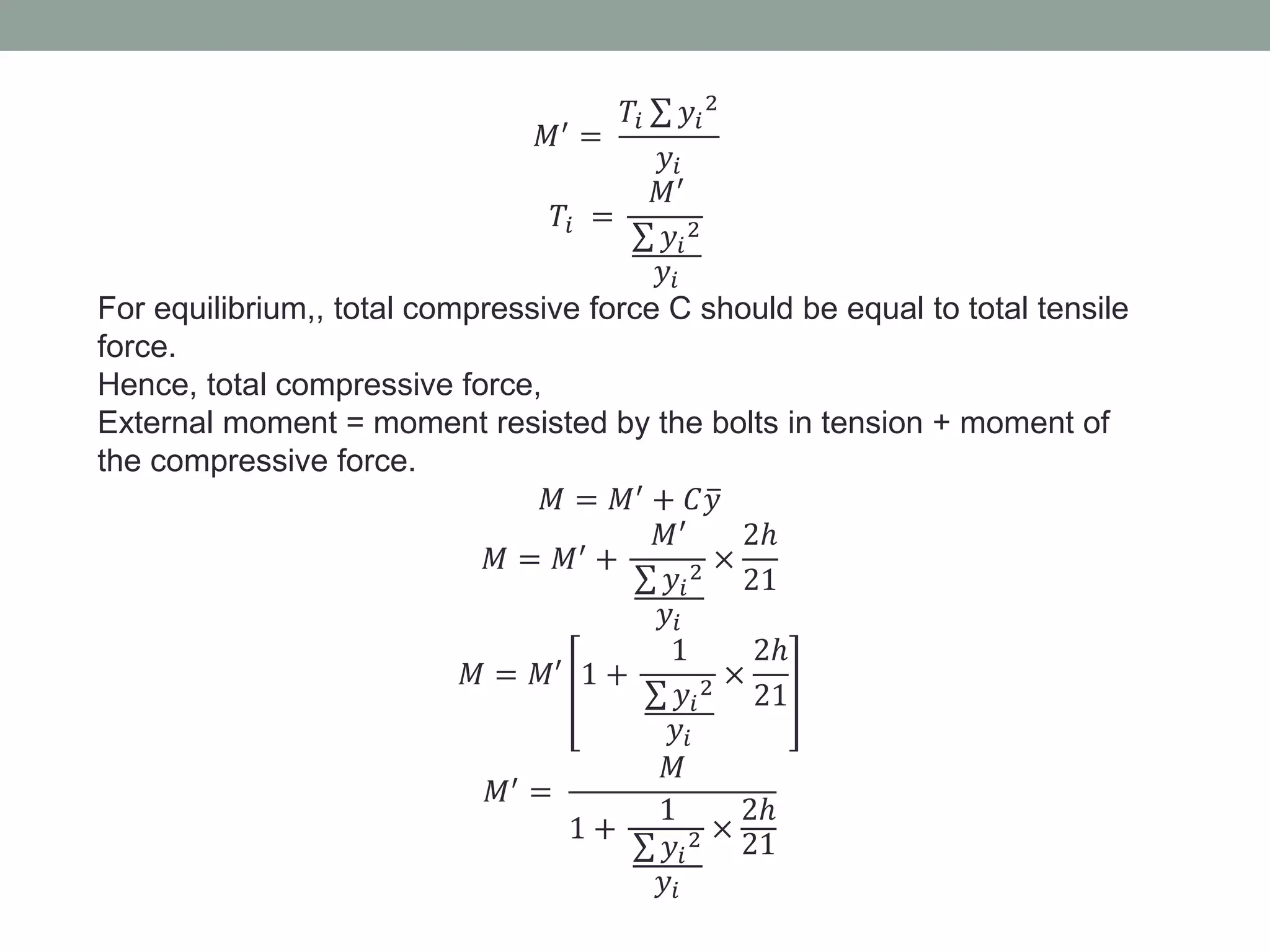 Eccentric connections in steel structure | PPTX