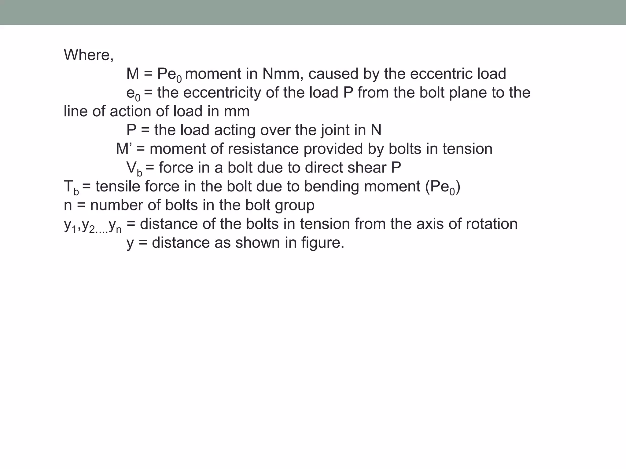 Eccentric connections in steel structure | PPTX