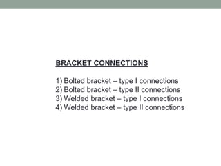 Eccentric connections in steel structure | PPTX