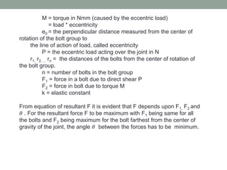 Eccentric connections in steel structure | PPTX