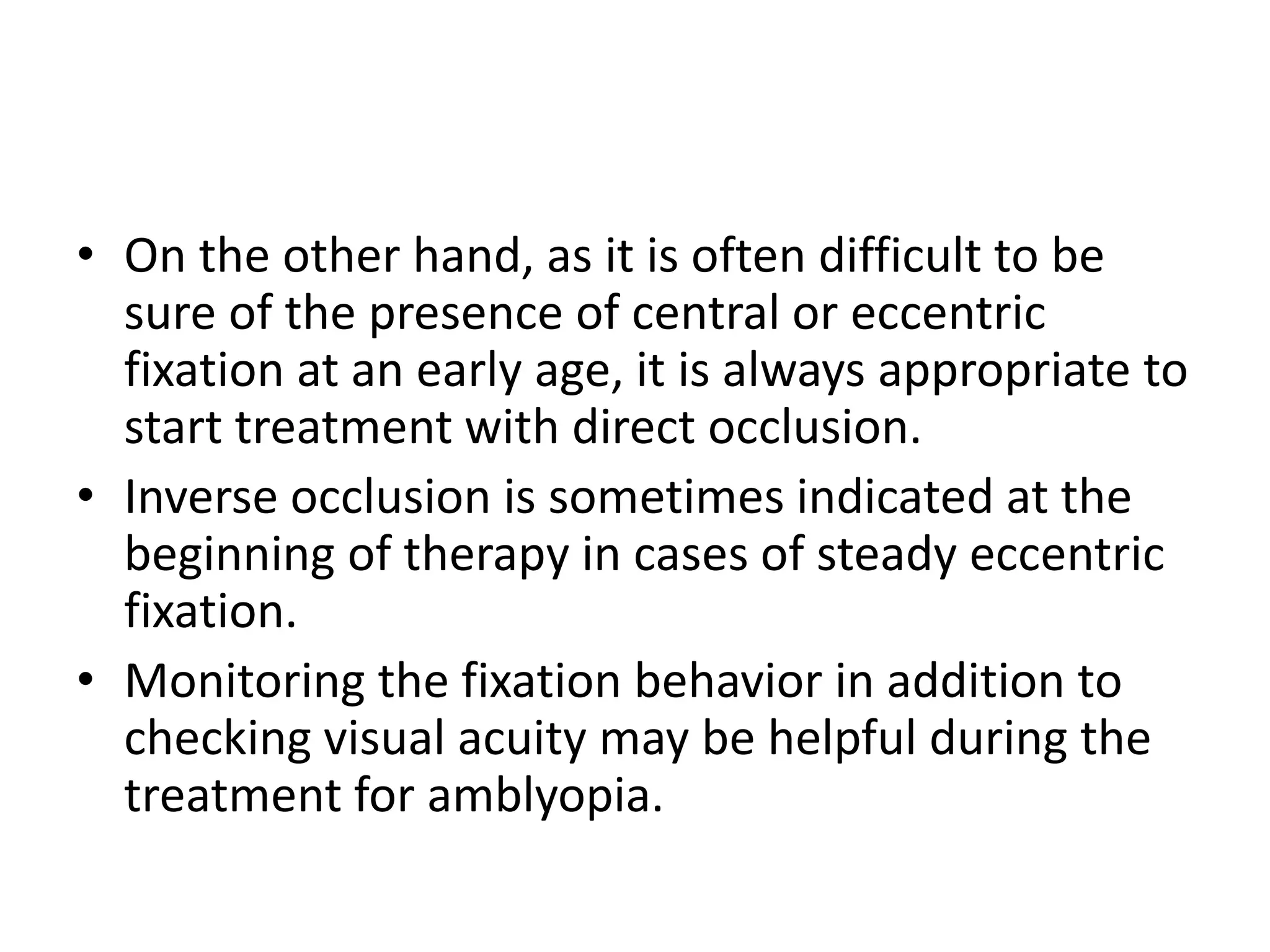 Eccentric fixation, investigation and management | PPTX