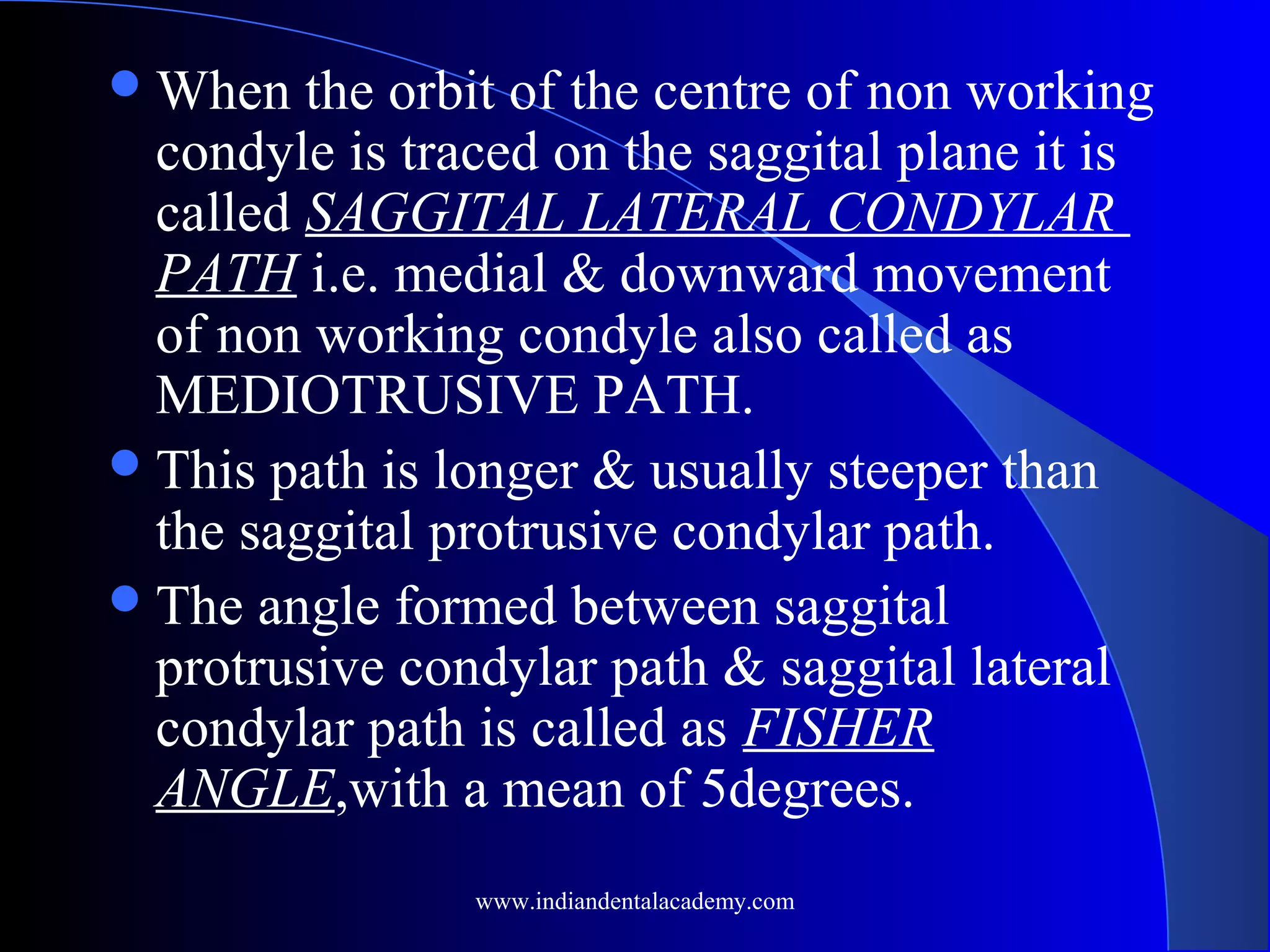 Eccentric movements of mandibular movements/prosthodontic courses | PPT