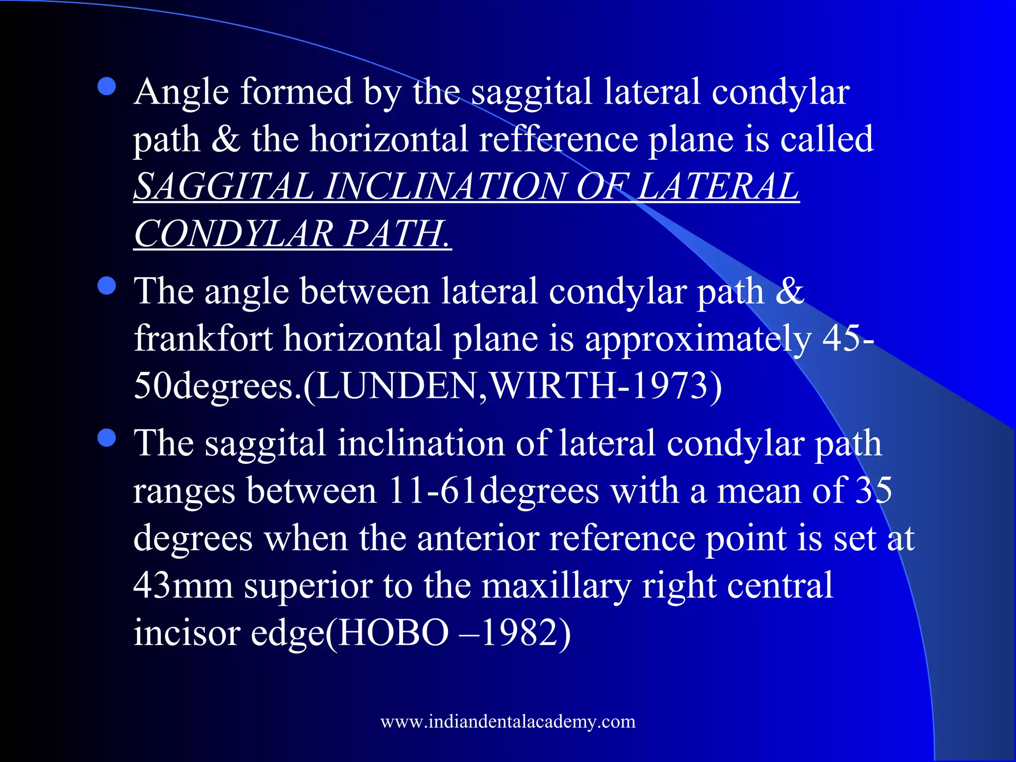 Eccentric movements of mandibular movements/prosthodontic courses | PPT