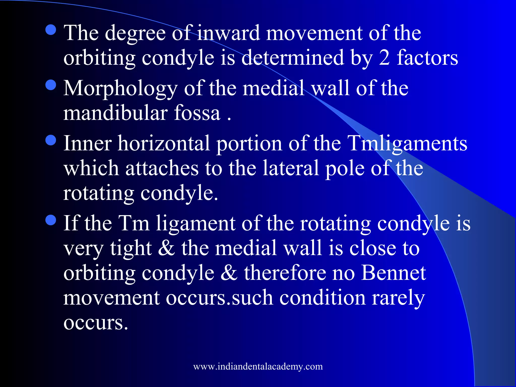 Eccentric movements of mandibular movements/prosthodontic courses | PPT