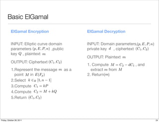 Ecc intro oct 2011 | PPT