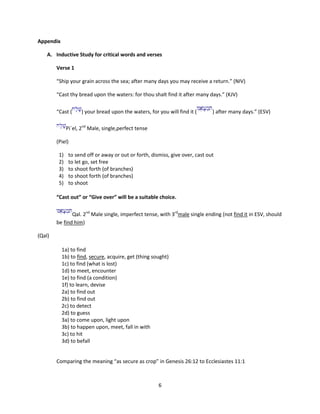 Ecclesiastes 11 | DOCX