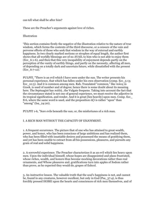 Ecclesiastes 6 commentary | PDF