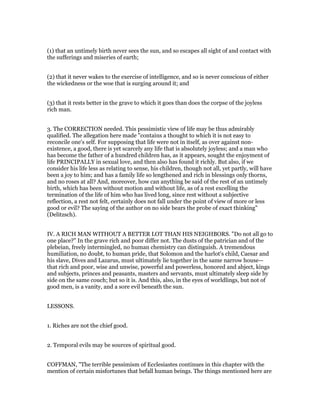 Ecclesiastes 6 commentary | PDF