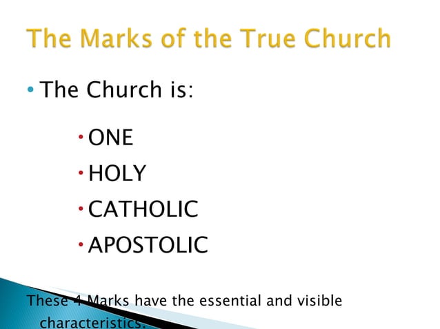 Ecclesiology Catholic Church | PPT