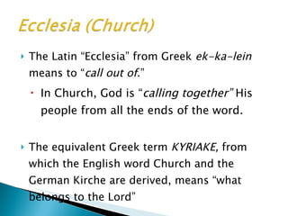 Ecclesiology Catholic Church | PPT