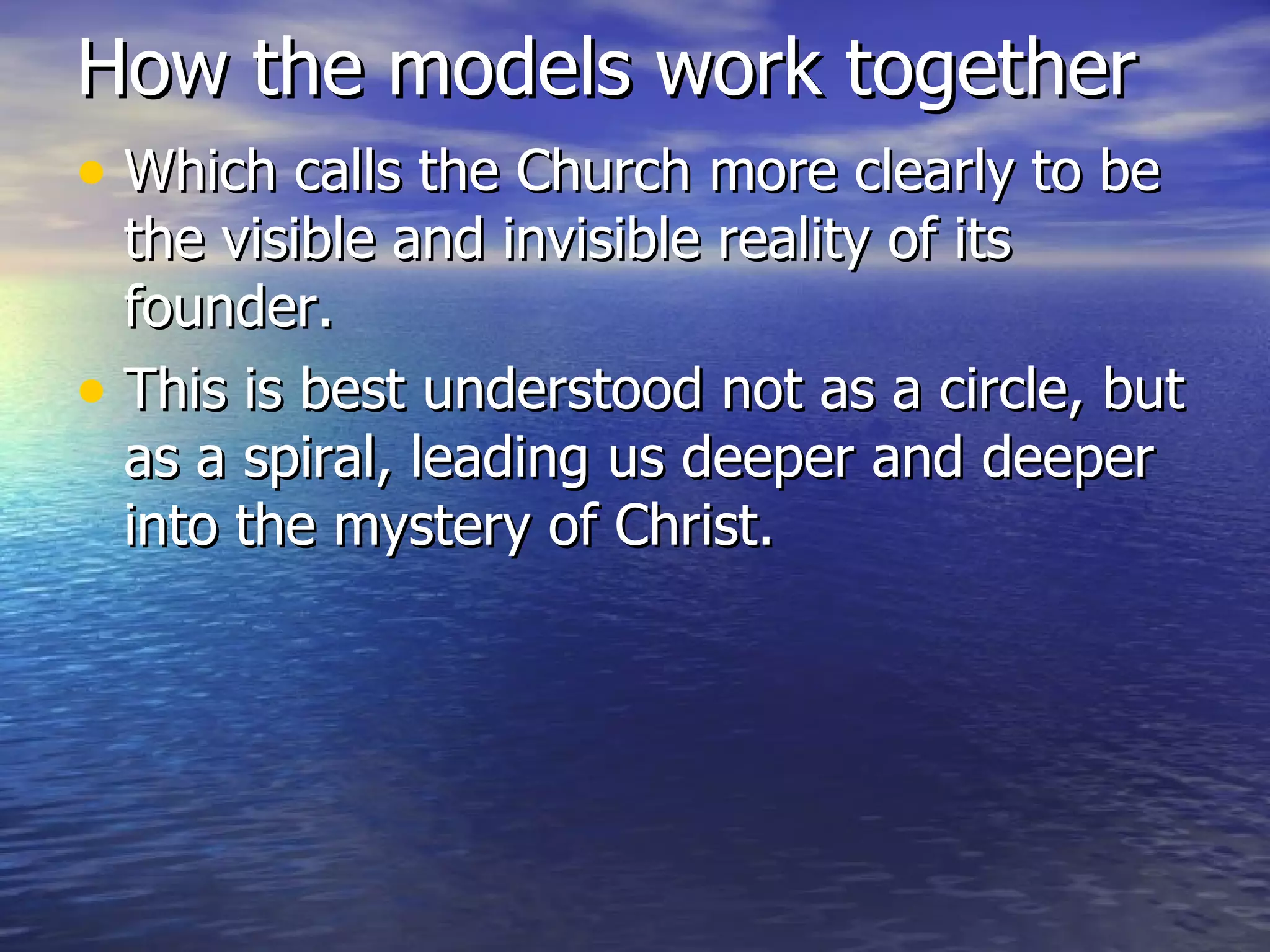 Ecclesiology And Models Of The Church | PPT