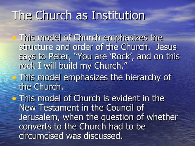 Ecclesiology And Models Of The Church | PPT