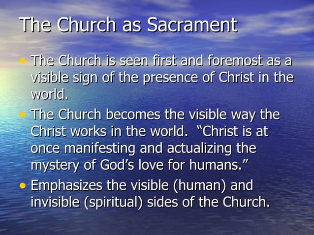 Ecclesiology And Models Of The Church | PPT