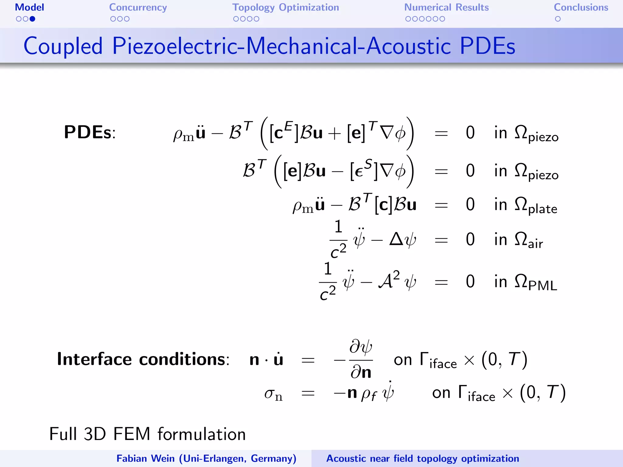 Acoustic near field topology optimization of a piezoelectric loudspeaker | PPT
