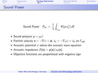 Acoustic near field topology optimization of a piezoelectric ...