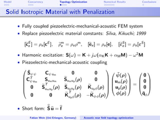 Acoustic near field topology optimization of a piezoelectric ...