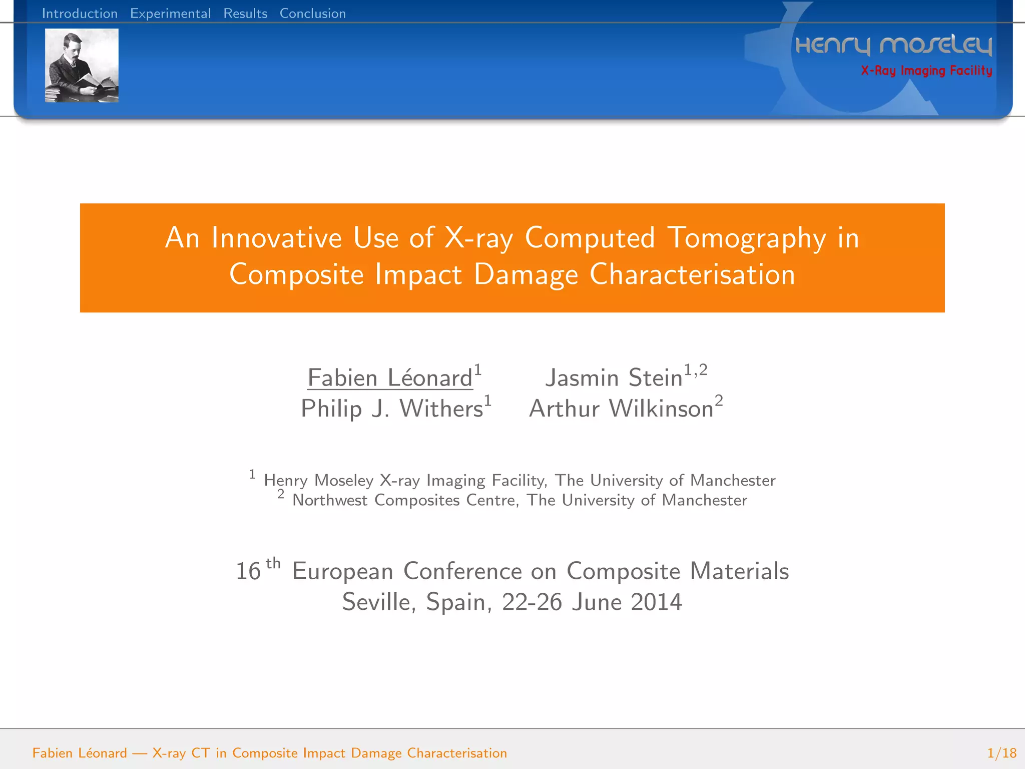 An Innovative Use of X-ray Computed Tomography in Composite Impact Damage Characterisation | PPT