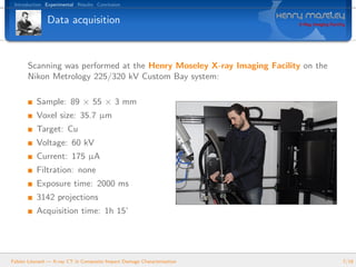 An Innovative Use of X-ray Computed Tomography in Composite Impact Damage Characterisation | PPT