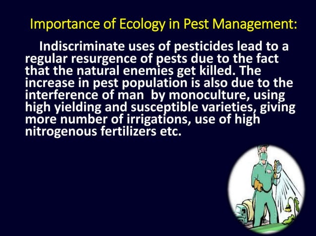 Ecological manipulation in pest management | PPTX