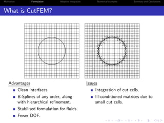 CutFEM on hierarchical B-Spline Cartesian grids with applications to ...